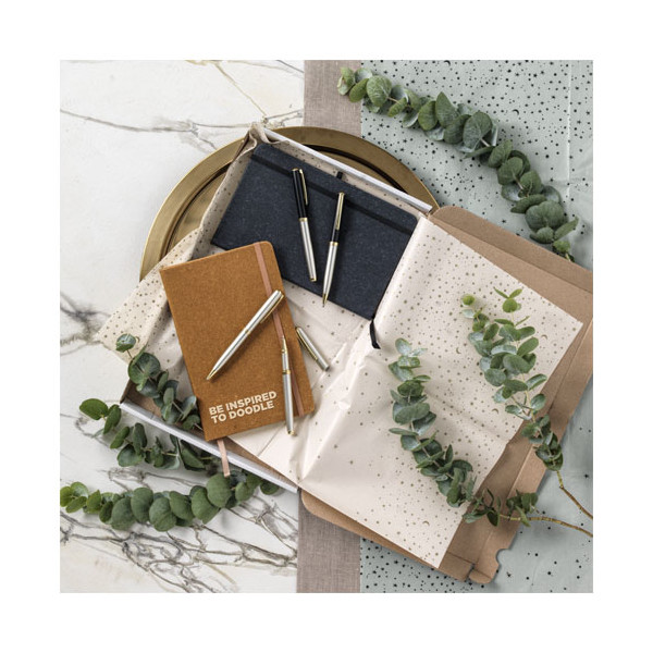 Carnet de notes A5 en cuir Atlana - Capkdo Objet publicitaire